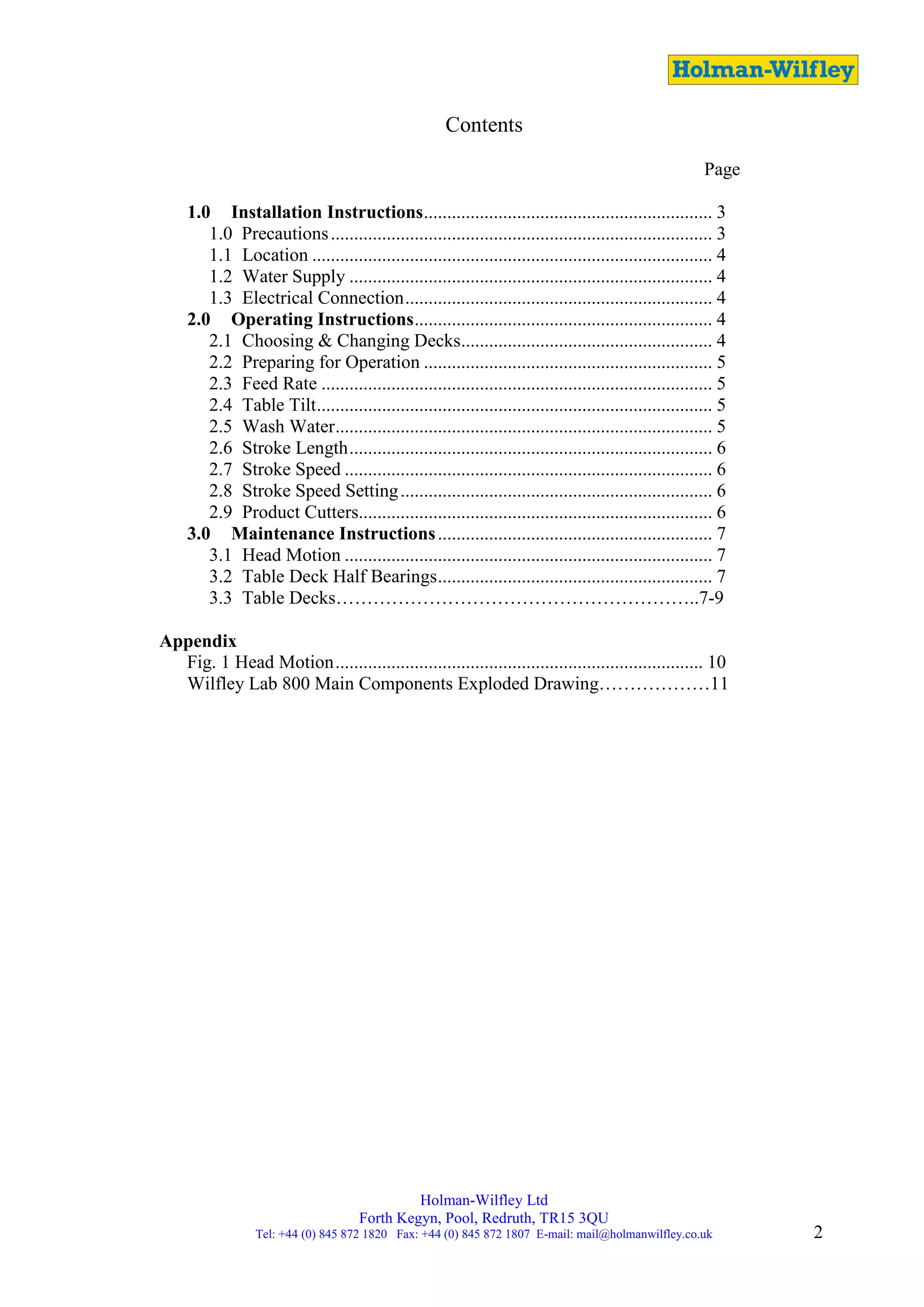 Wilfley manual | PDF