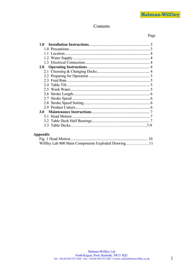 Wilfley manual | PDF