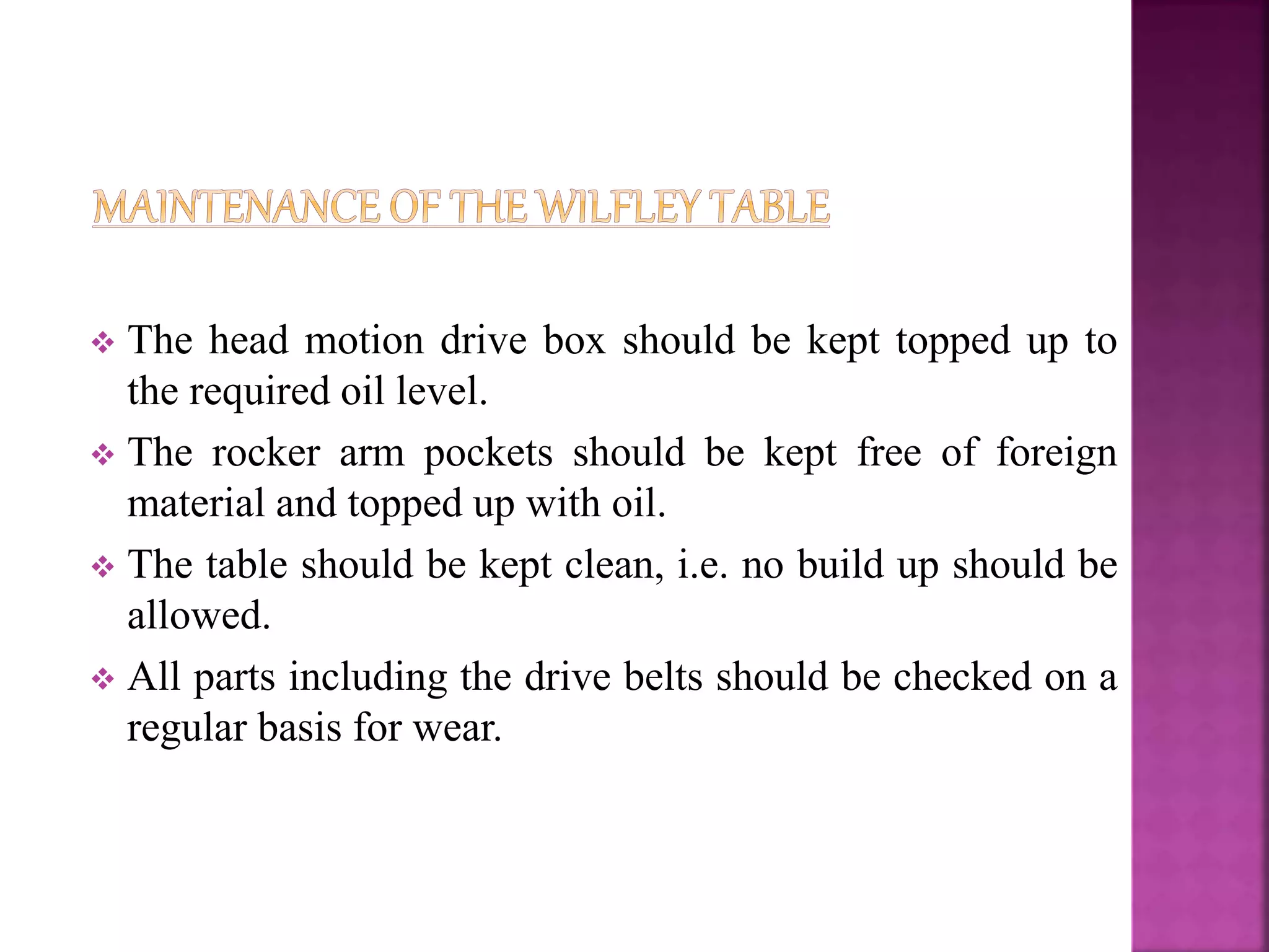Wilfley table / shaking table for mineral Processing (extractive ...