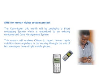 SMS for Human Rights System | PPTX