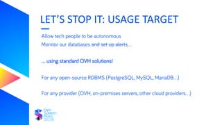 Easily create dashboards to manage your databases with OVH | PDF ...