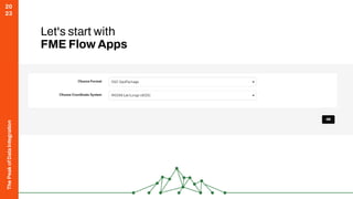 FME-ing Your Web Map: Custom Applications for a Better User Experience | PDF
