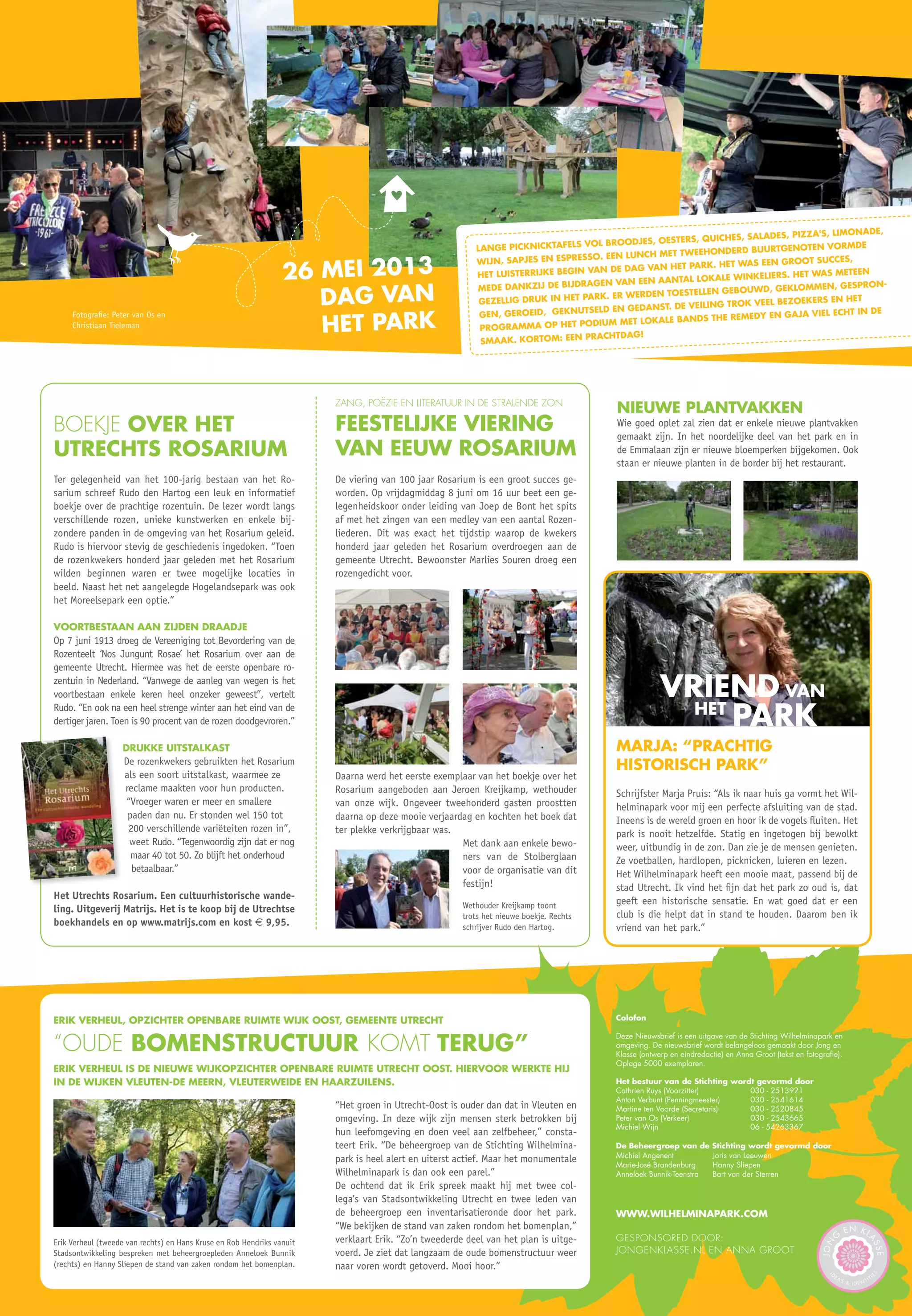 Nieuws uit het park, nr. 33, zomer 2013 | PDF