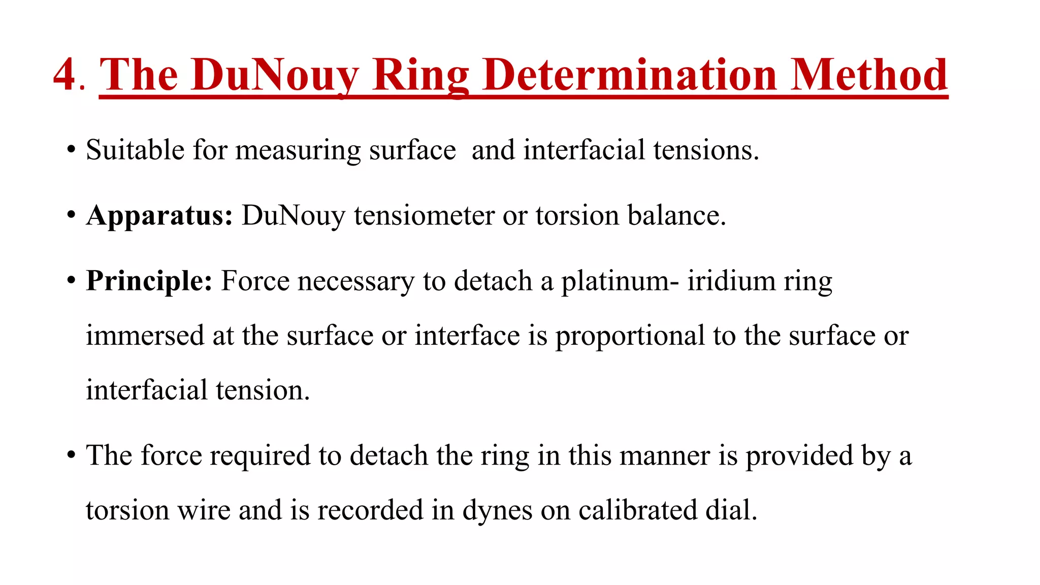 Surface and Interfacial tension [Part-3(b)] (Measurement of Surface and ...