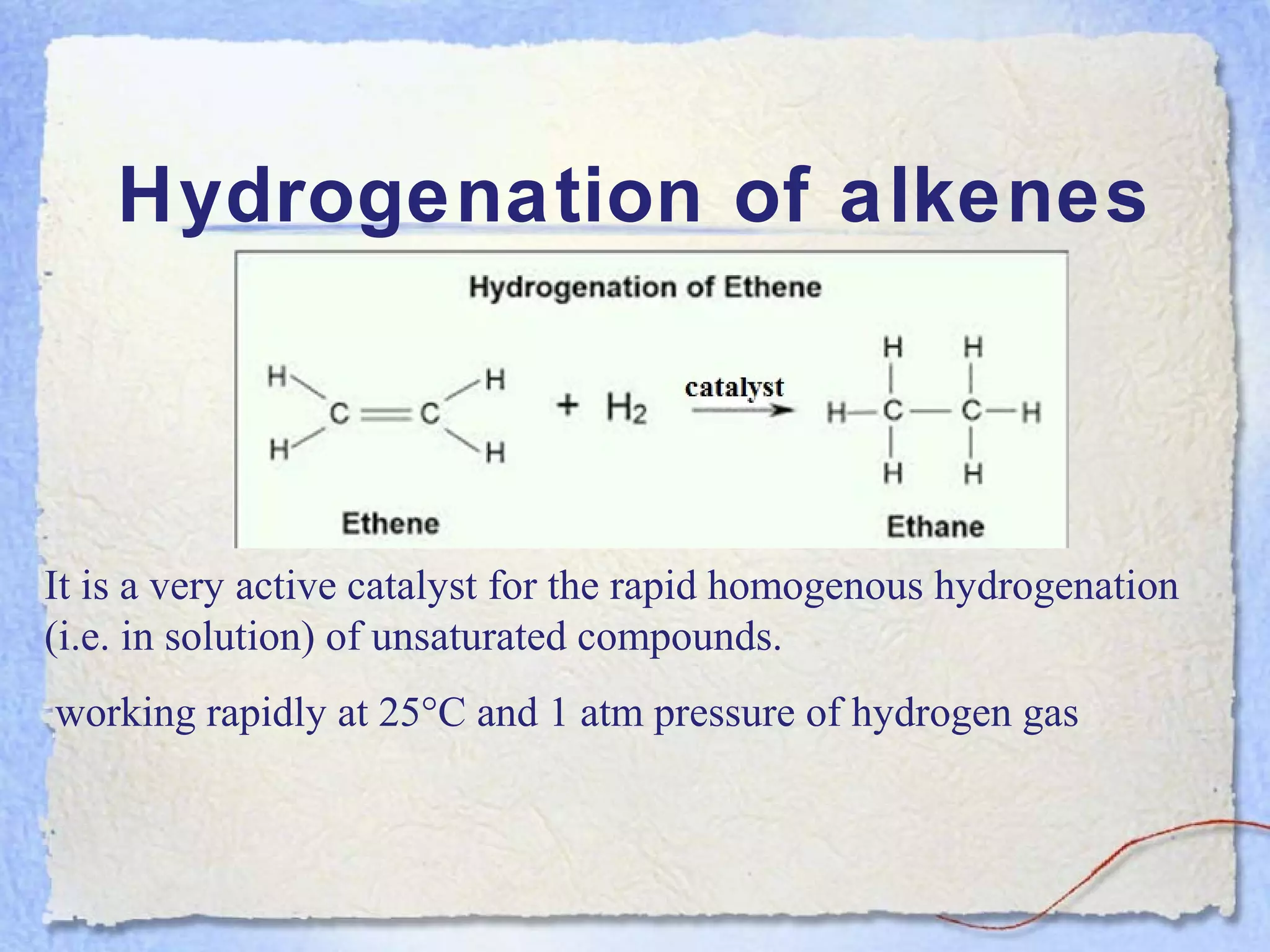 Wilkinson's catalyst | PPT