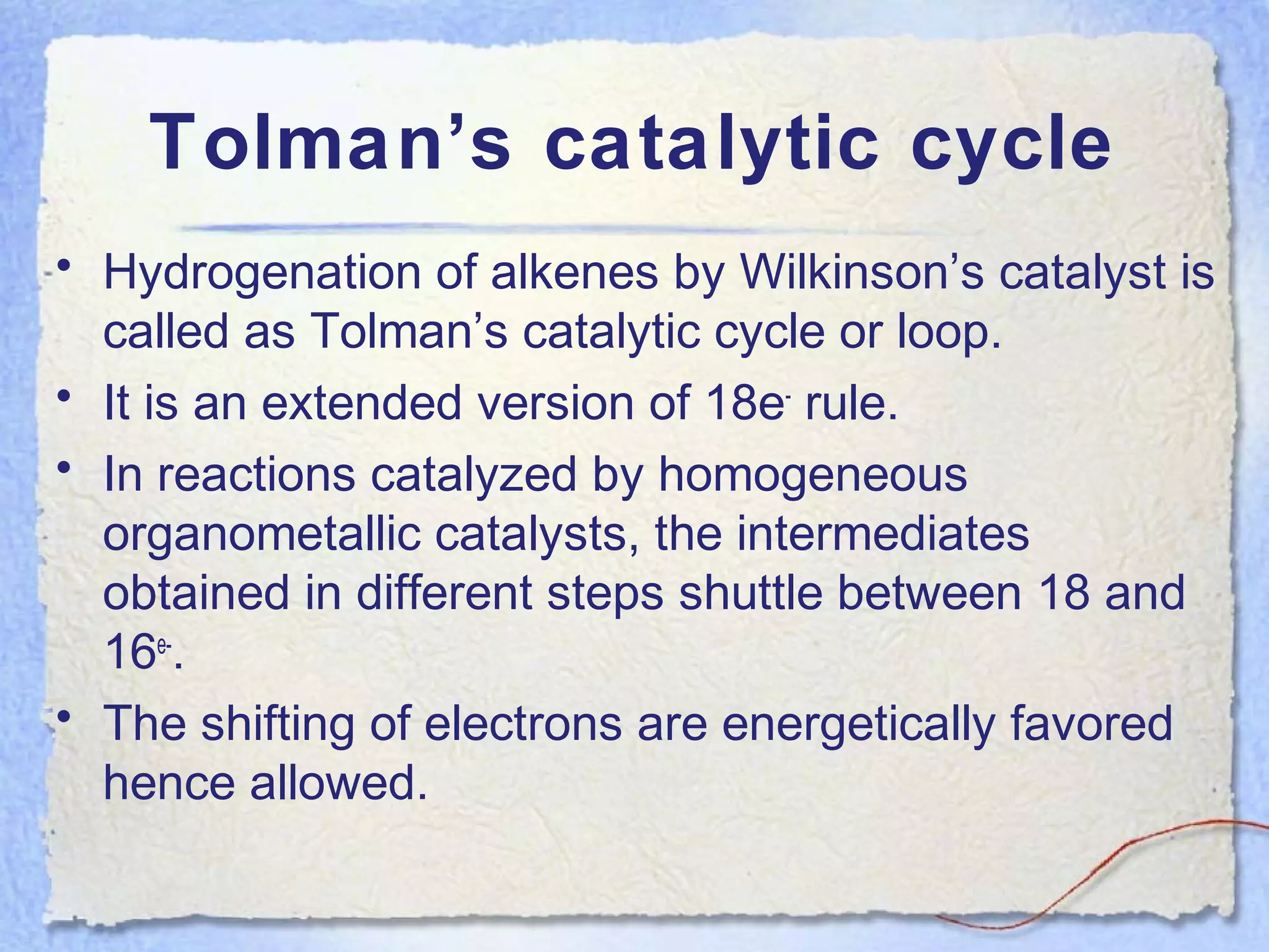 Wilkinson's catalyst | PPT