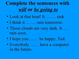 Will be going to | PPT