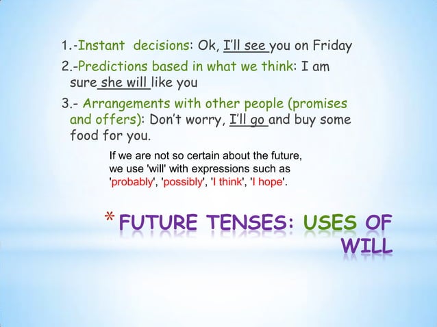 Will going to | PPT