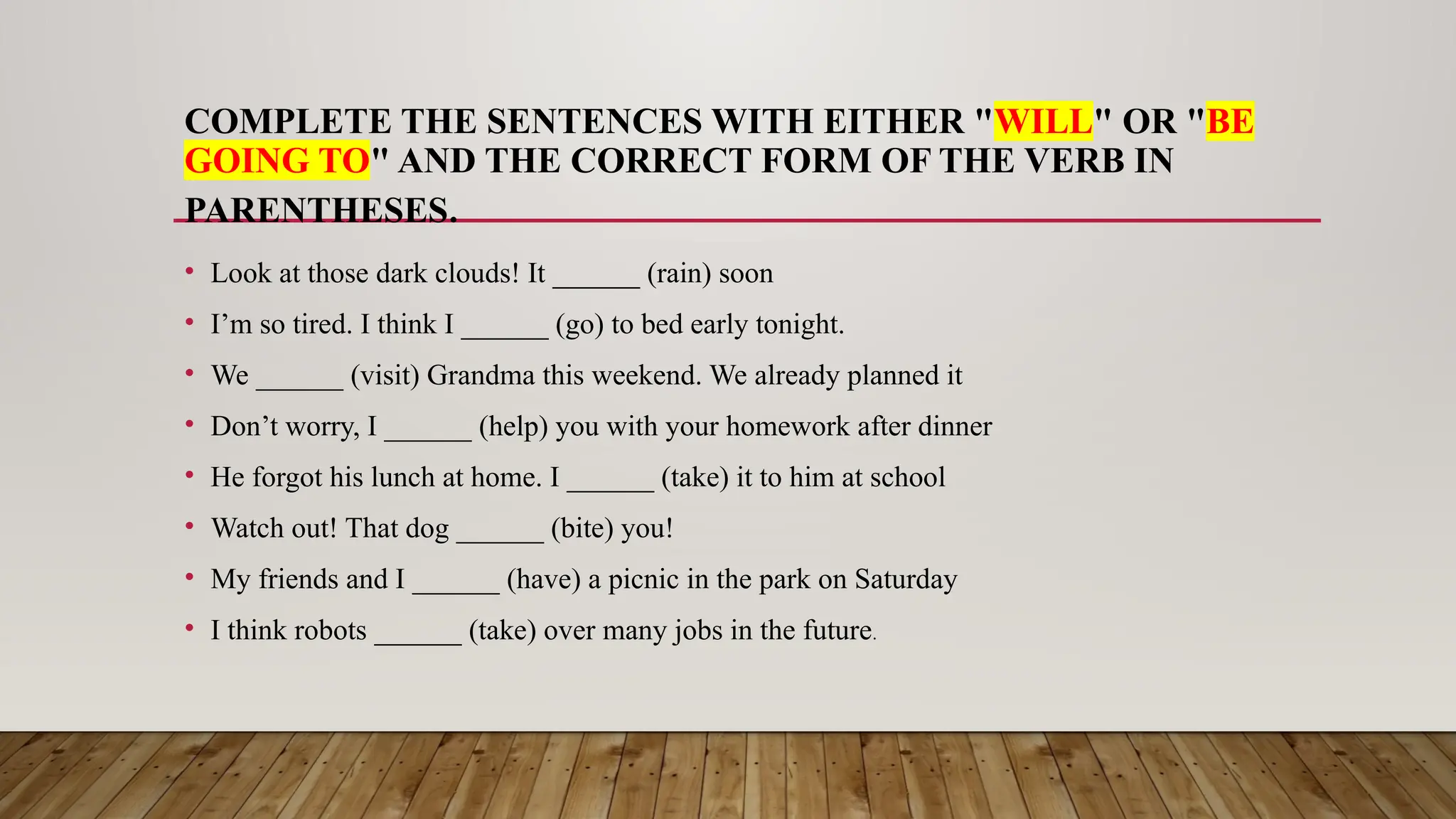 Will & Be going to.pptxUNITE1233456ABCDEFGH | PPTX