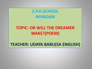 Will dreamer wake 1 | PPSX