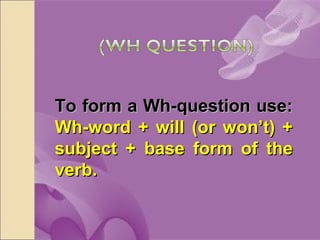 Will future con ejemplos | PPT