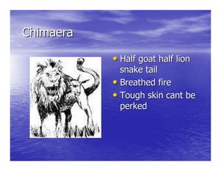 Half Lion Half Goat Half Snake