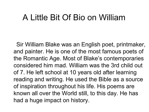 William Blake | PPT