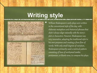 Shakespeare Writing Style