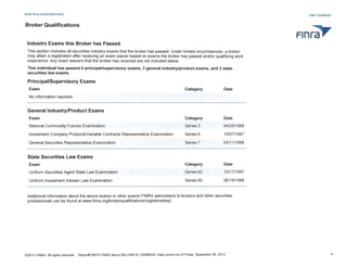 William Walter Gammon - FINRA BrokerCheck Report | PDF