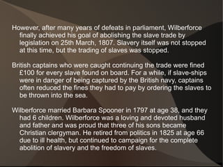 The William Wilberforce Story | PPT