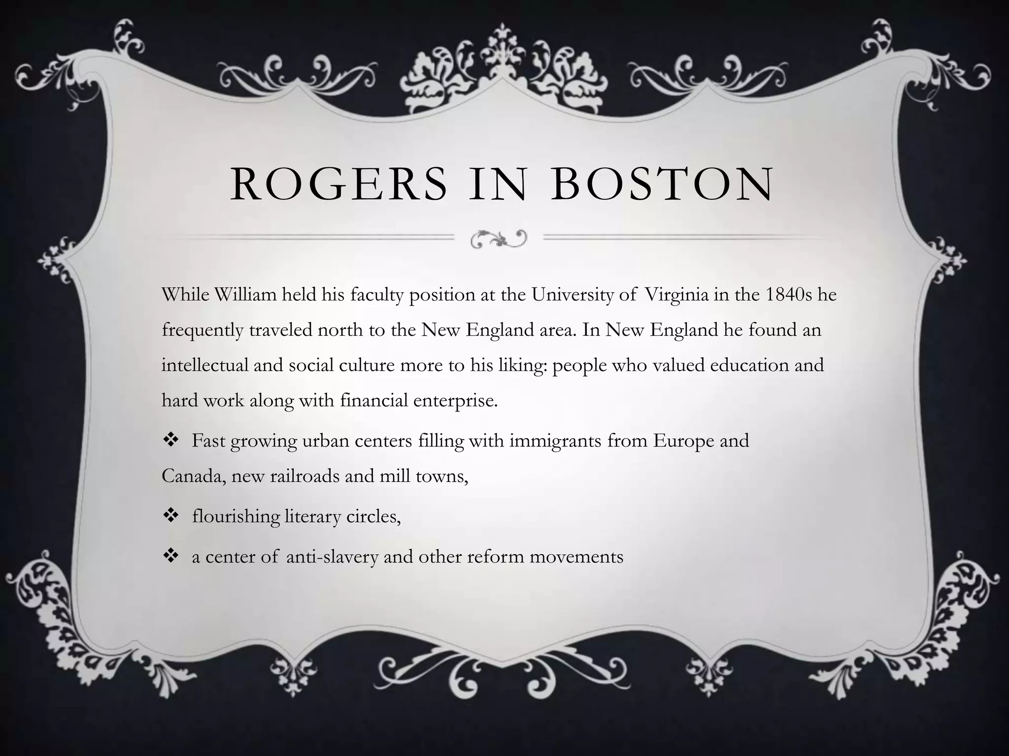 William barton rogers | PPTX | Geology | Science