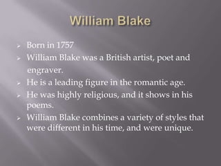 William Blake | PPTX | Christianity | Religion & Spirituality