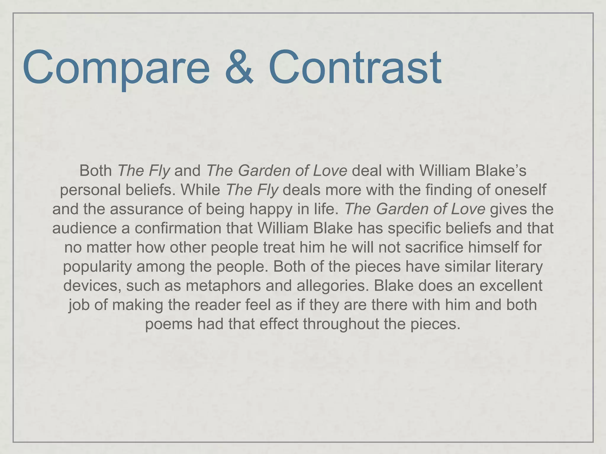 William Blake and His Poetry | PPT