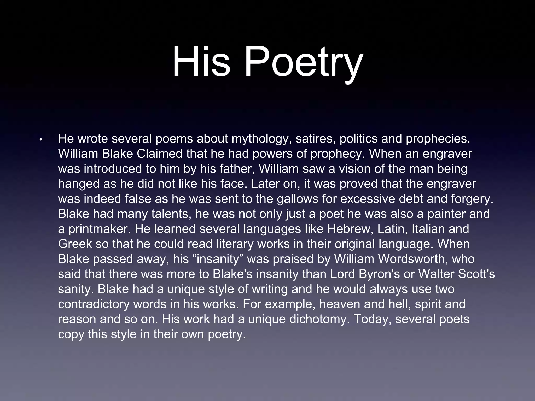 William blake | PPT