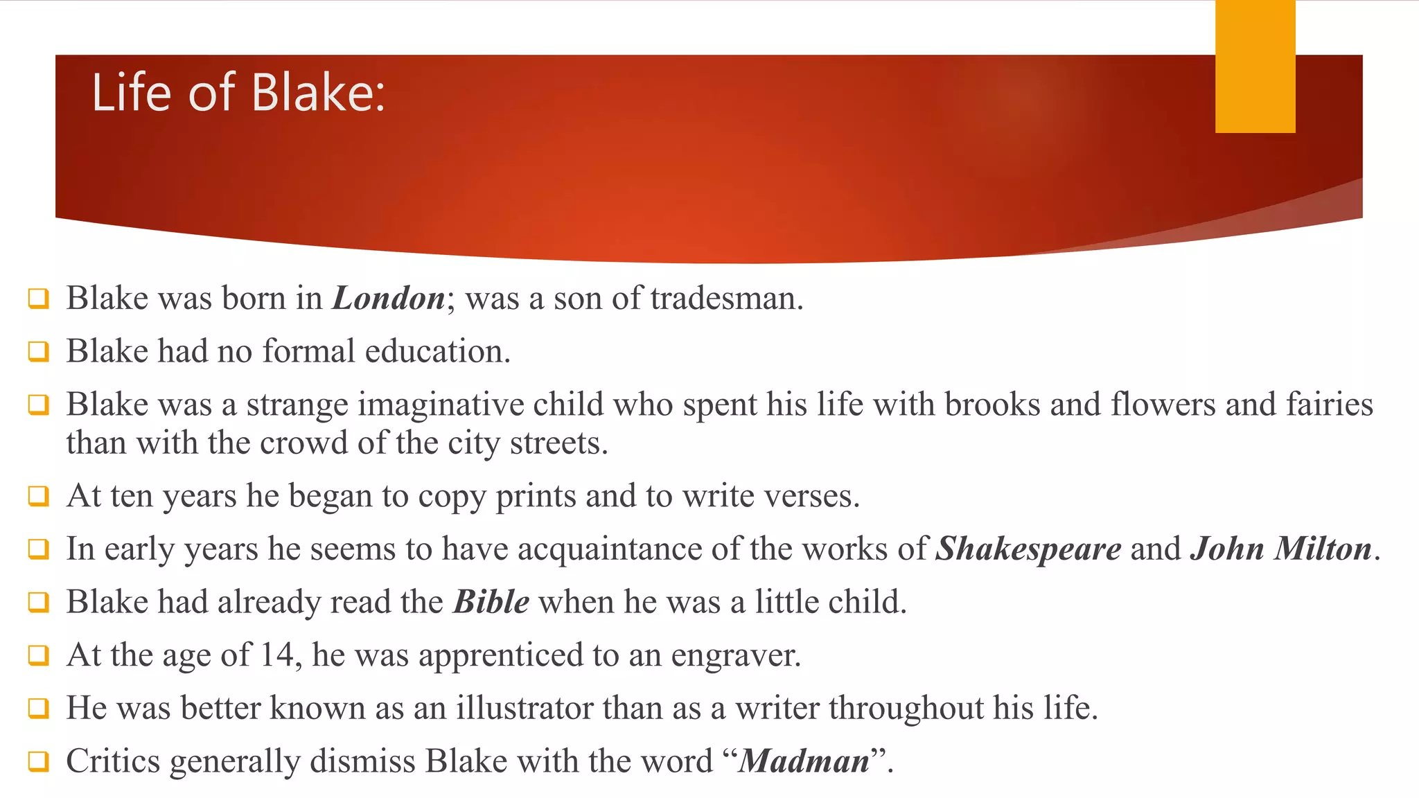 William blake(1757 1827) | PPTX