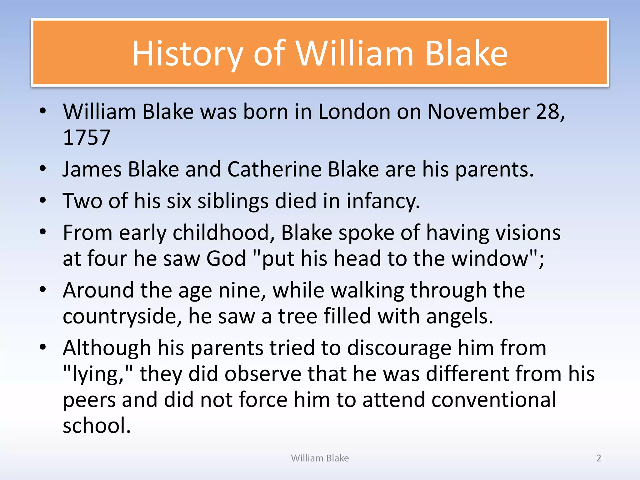 William Blake | PPTX