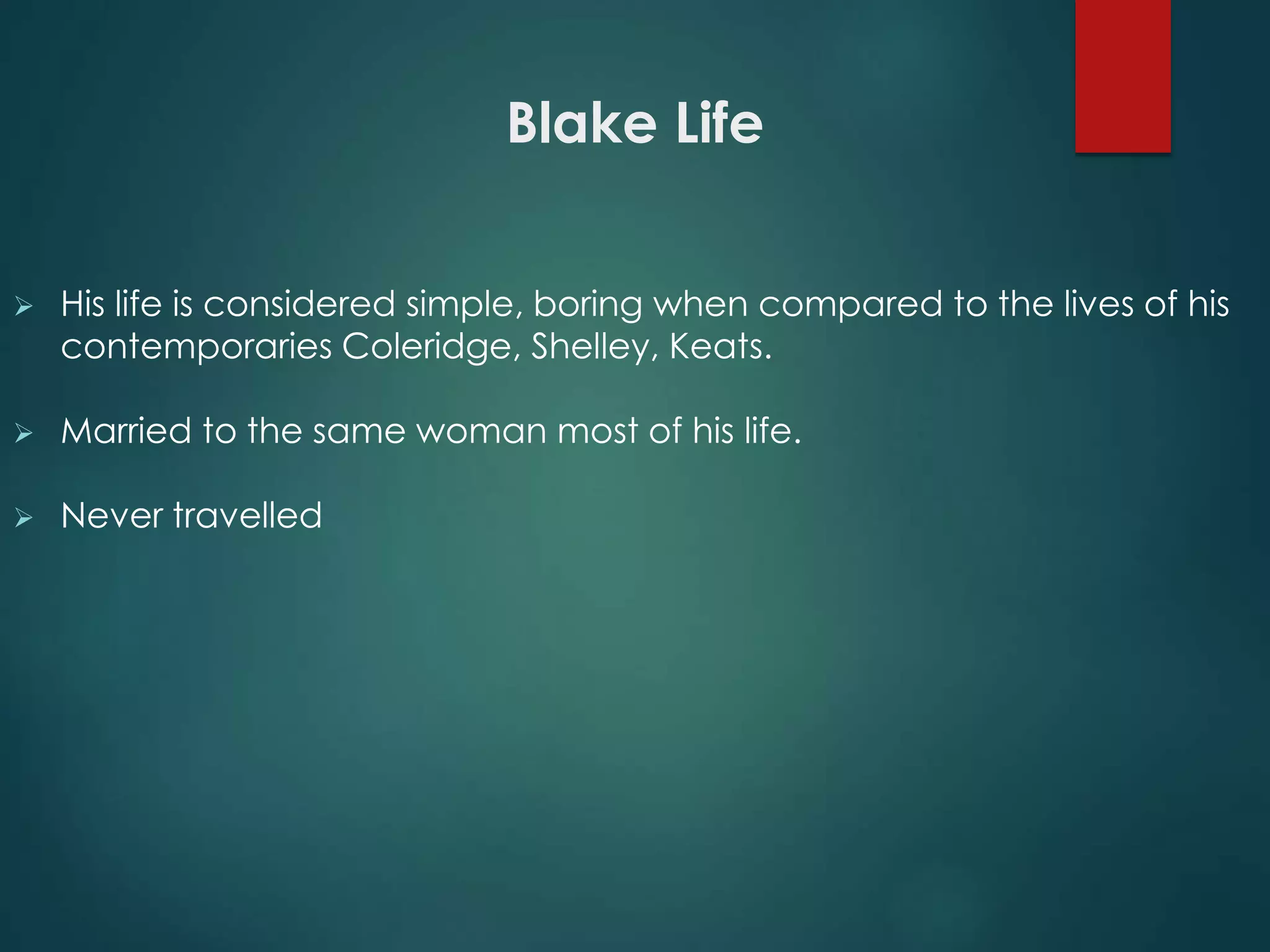 William blake biography | PPTX