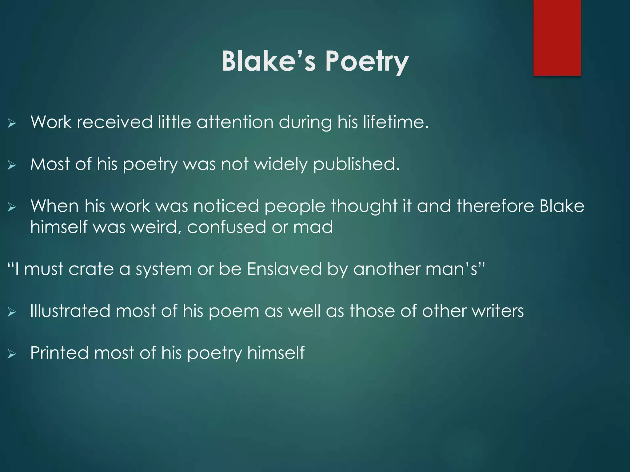 William blake biography | PPT
