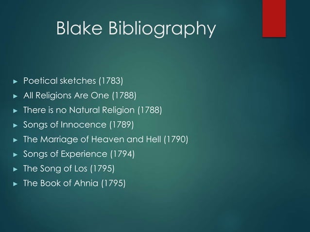 William blake biography | PPT