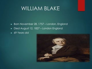 William blake biography | PPT