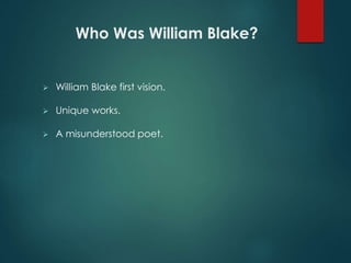 William blake biography | PPT