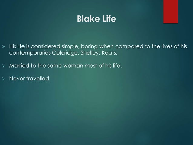 William blake biography | PPT