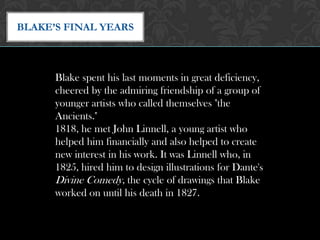 William blake power_point | PPTX | Drawing and Sketching | Arts and Crafts