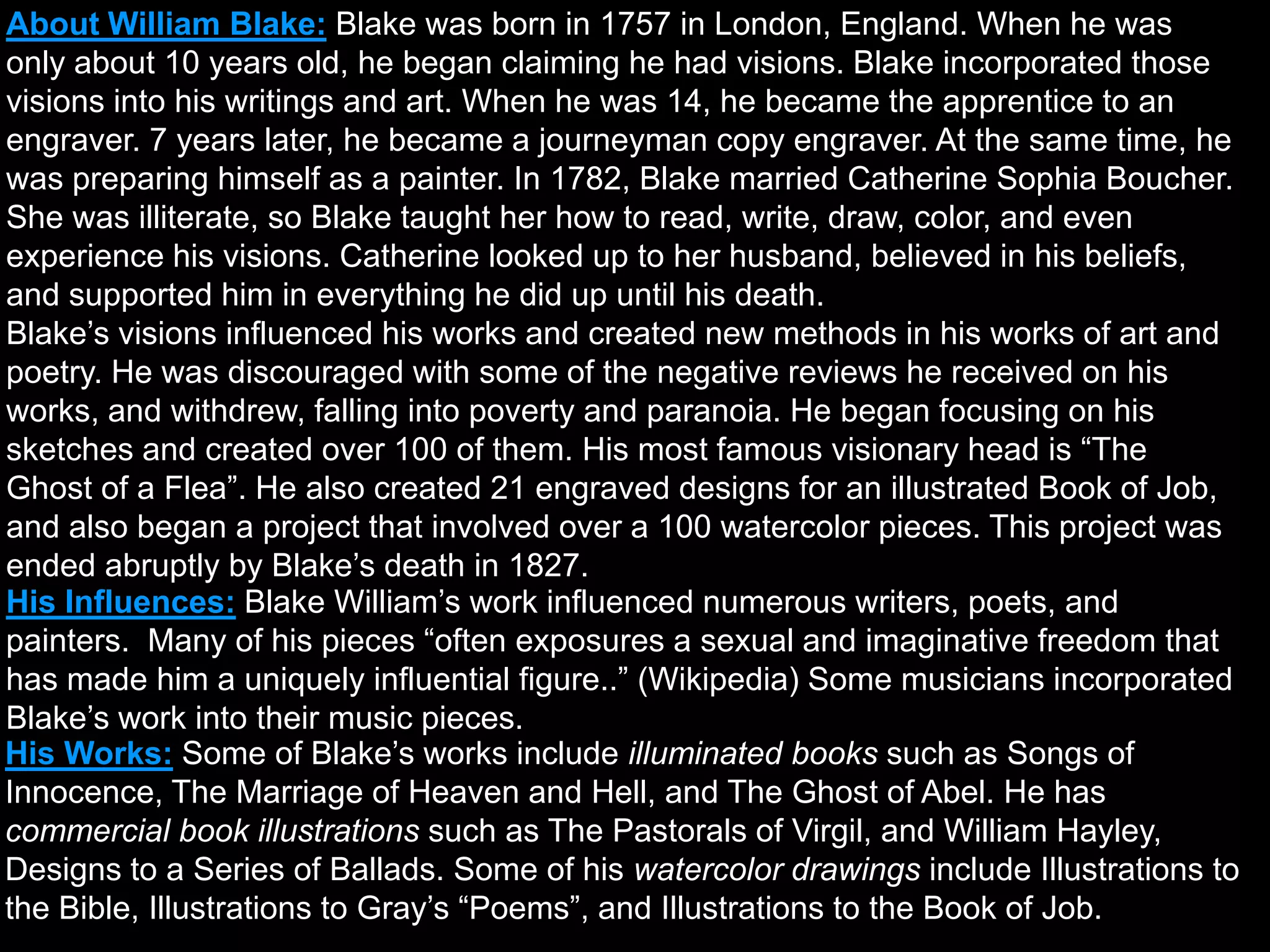 William Blake presentation | PPT