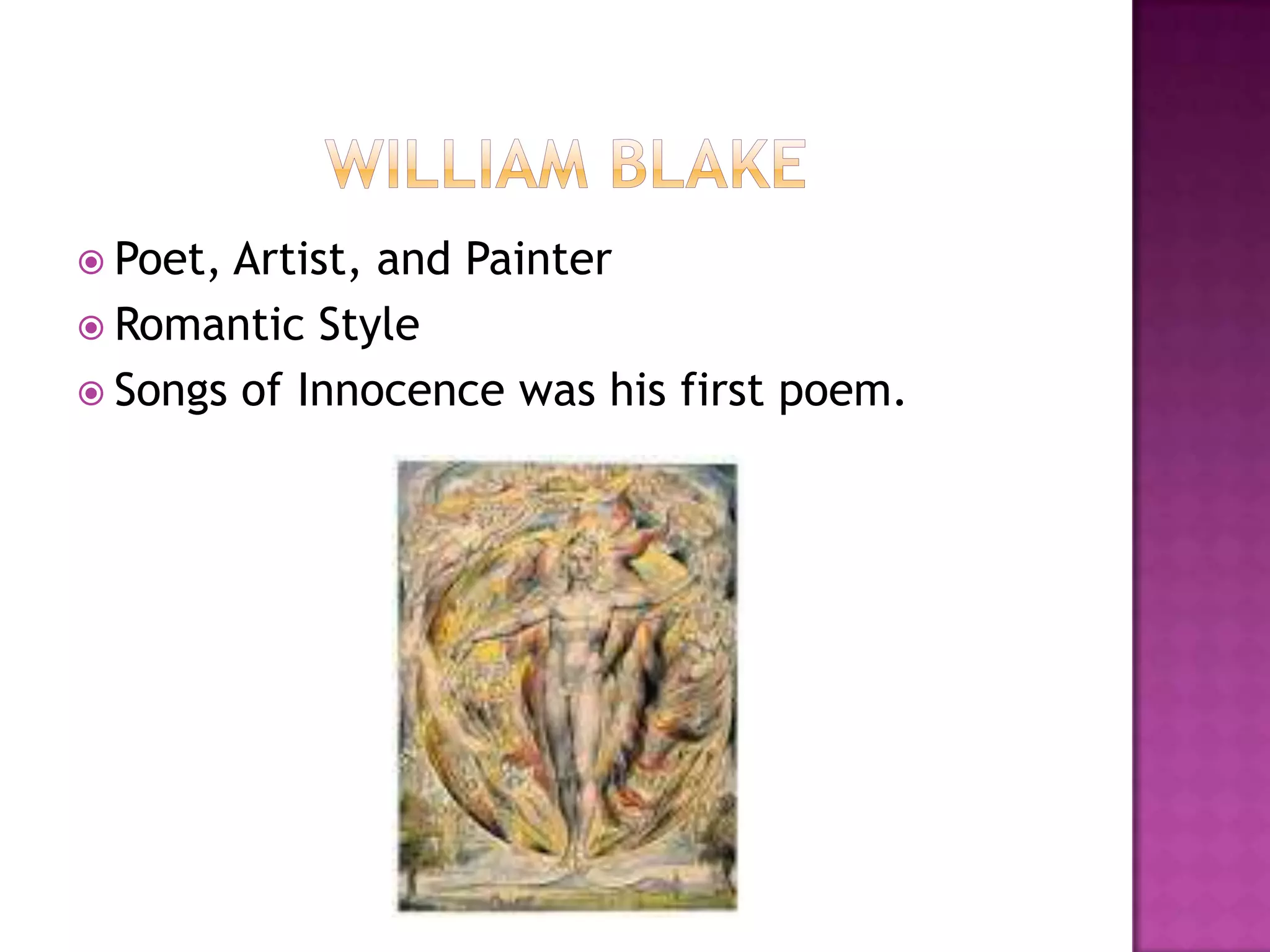 William blake’s poems | PPTX