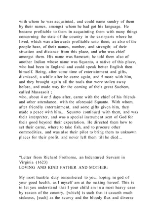William Bradford, from History of Plimouth P | DOCX