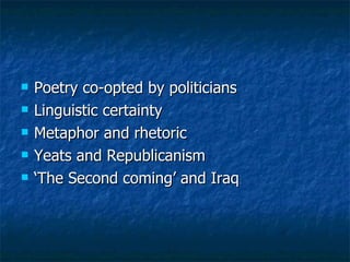 William butler yeats | PPT