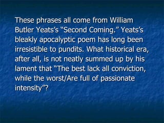 William butler yeats | PPT
