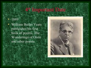 William Butler Yeats By Nicole | PPT | Poetry | Books and Literature
