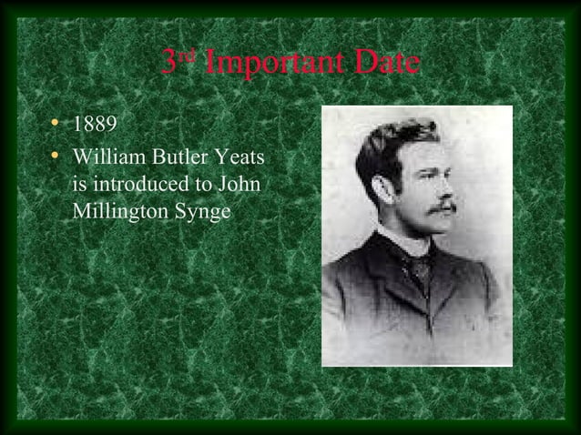 William Butler Yeats By Nicole | PPT