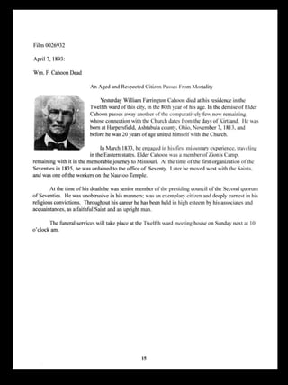 William cahoon biography | PPT