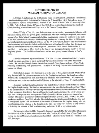 William cahoon biography | PDF