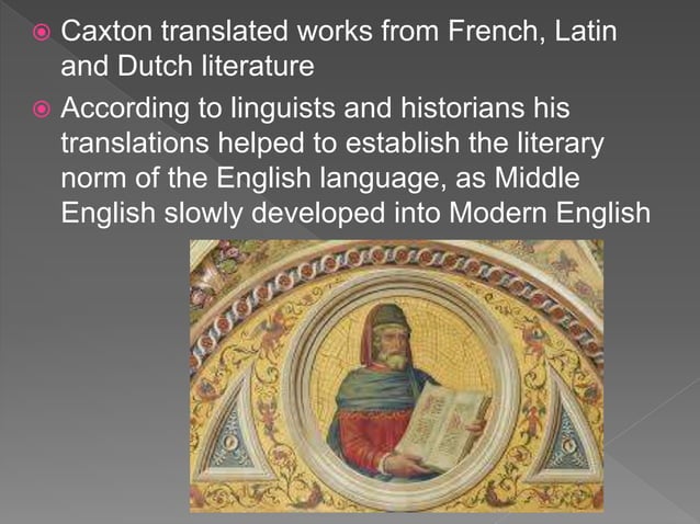 William Caxton and the introduction of printing | PPTX | Books and ...