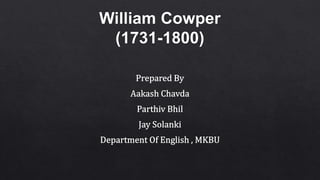William Cowper | PPTX