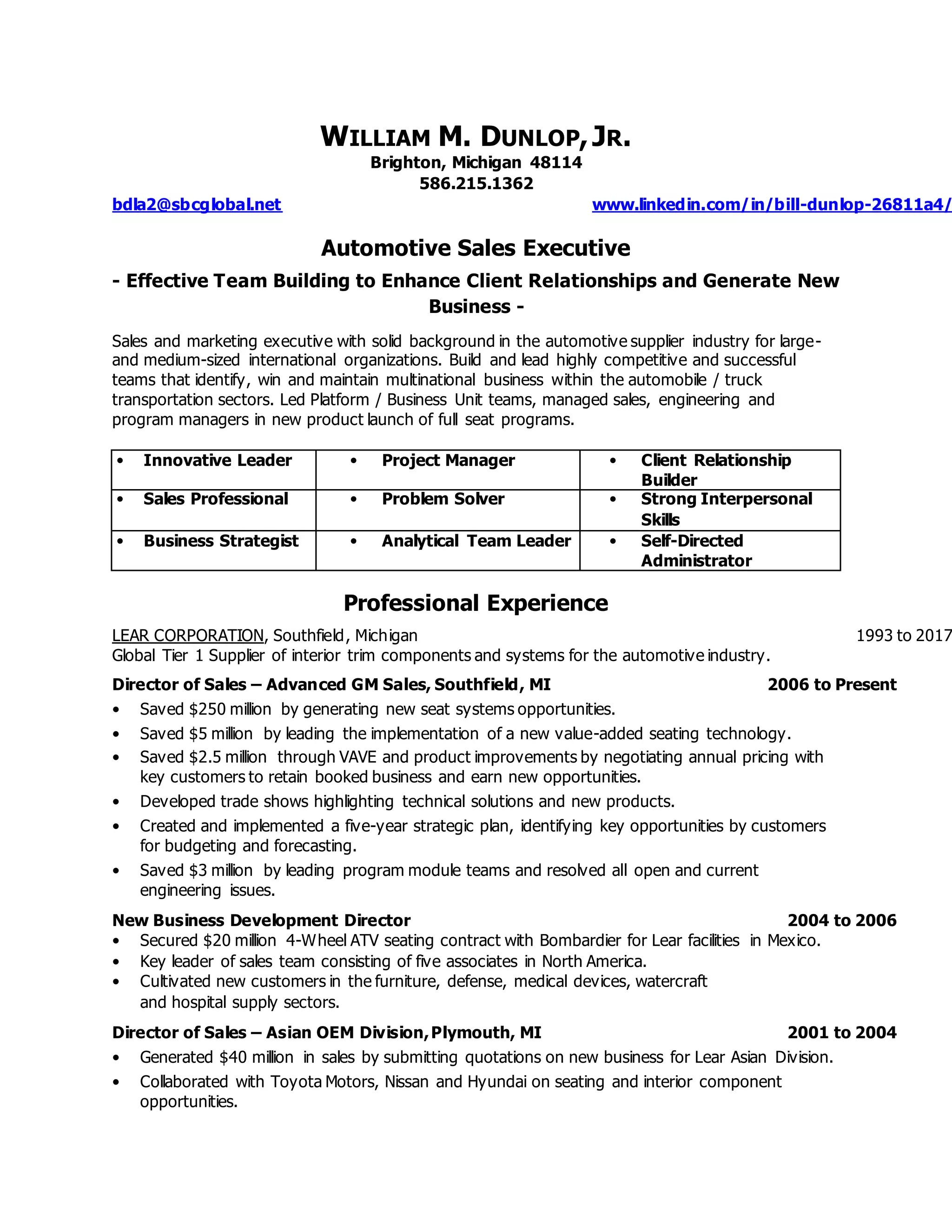 William dunlop final resume | DOCX