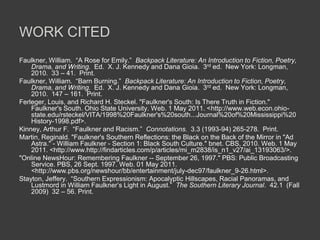 William faulkner | PPT