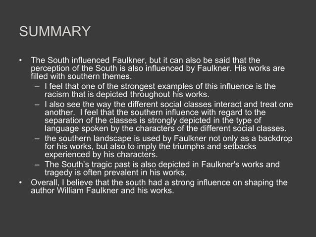 William faulkner | PPTX | Poetry | Books and Literature