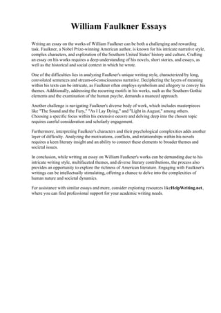 William Faulkner Essays.pdf