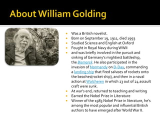 William golding | PPTX