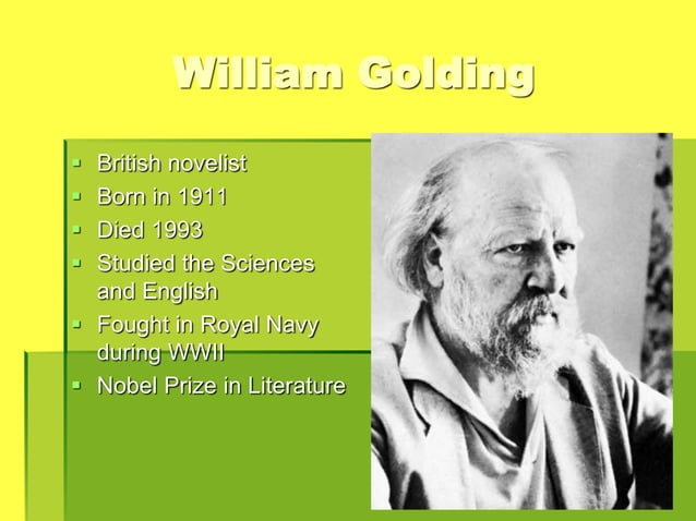 William Golding.pptx | Fiction | Books and Literature